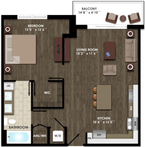 Floor Plans at Blu27 | Studio, 1 and 2 Bedroom Apartments in Edgewater ...
