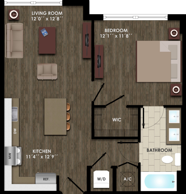 photos a1 i 643 sqft 1 . 0 bath 1 bed floor plan locations map view ...